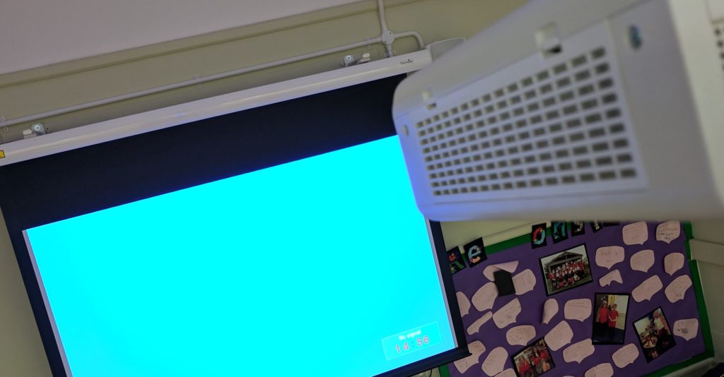 Projector installation for a primary school